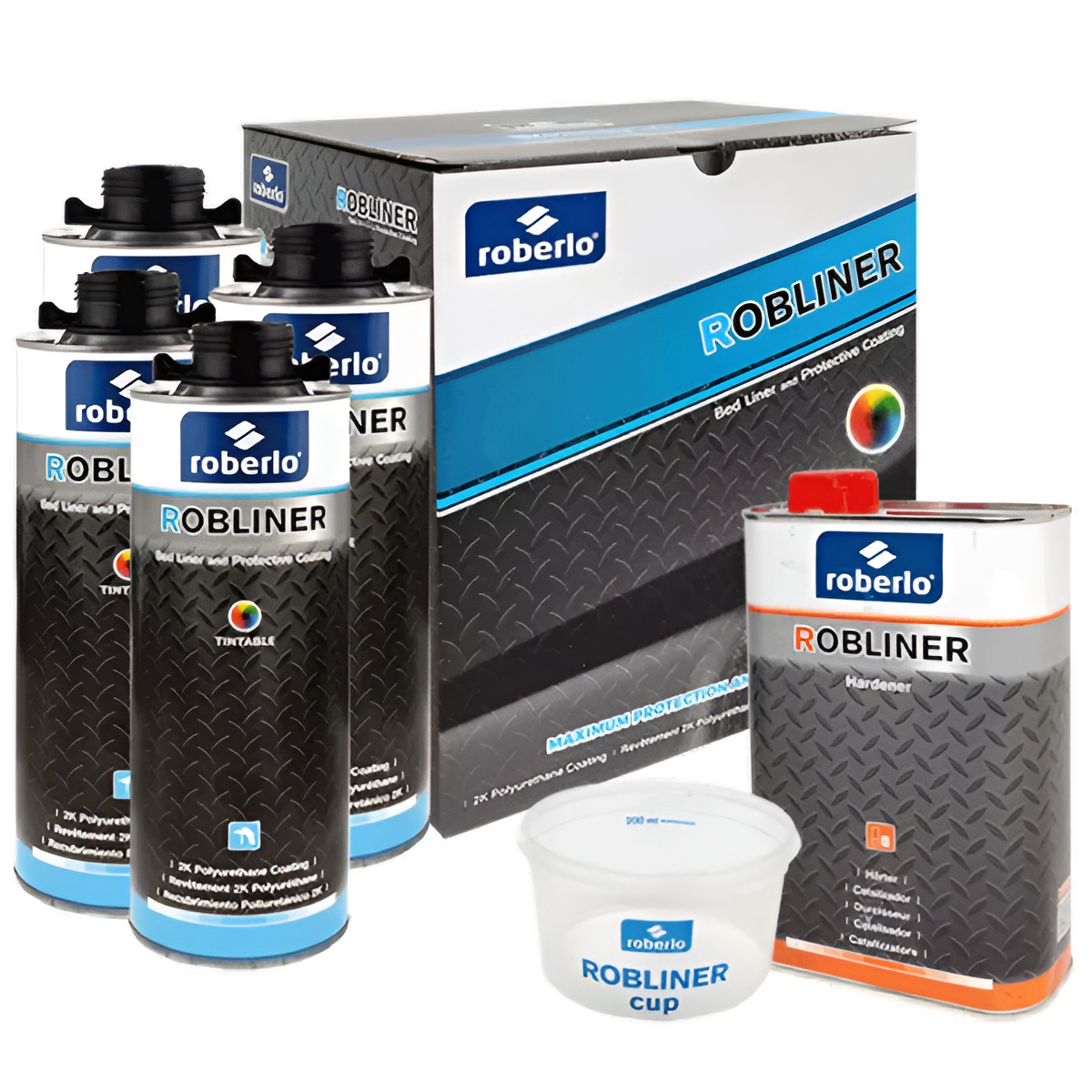 ROBERLO ROBLINER TINTABLE KIT (4 X ROBLINER TINTABLE 600ML + 1 X ROBLI