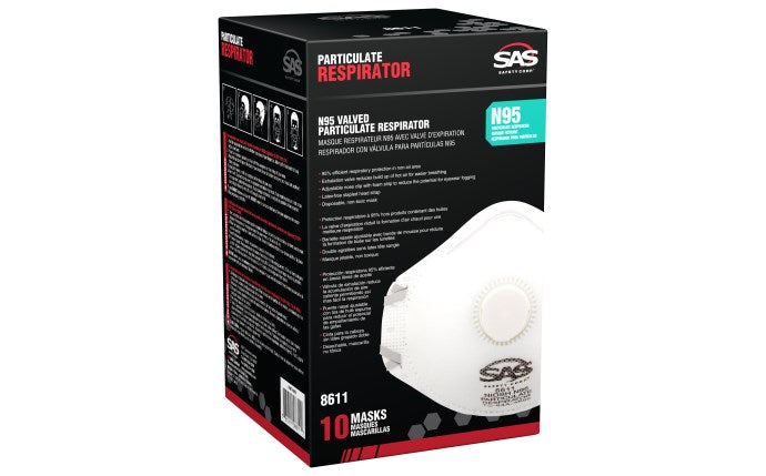 N95 Valved Particulate Respirator - 10PK